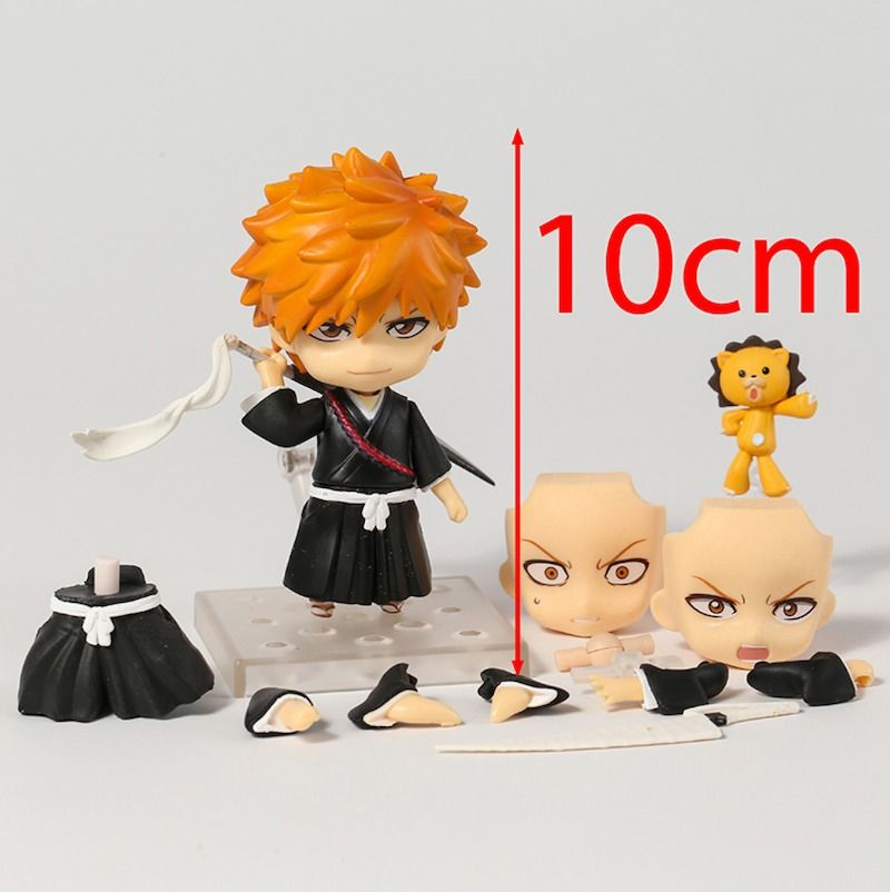 Bleach Kurosaki Ichigo 991 Assemble Change Face Action Figure 10cm Doll Toy Gift, Hobbies & Toys ...