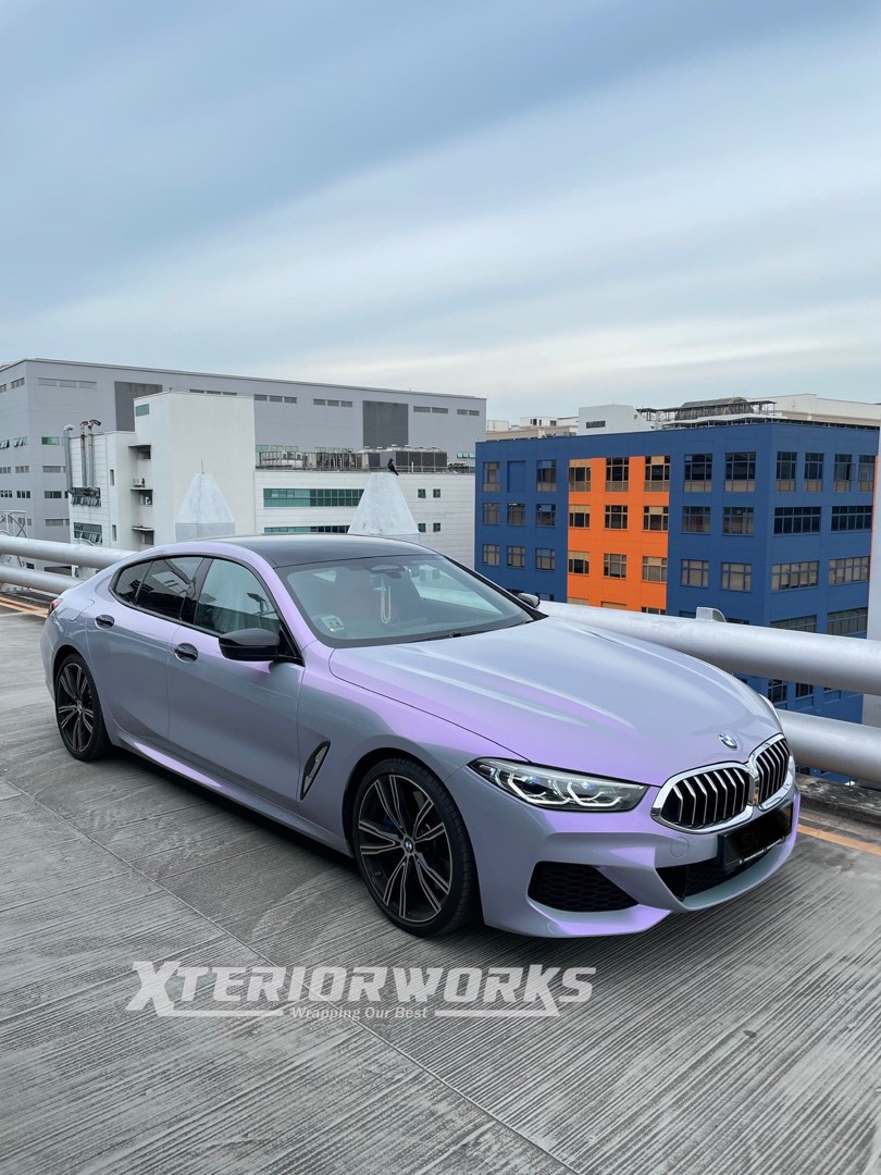 BMW 8 Series In Fantastic Purple full wrap, Car Accessories ...