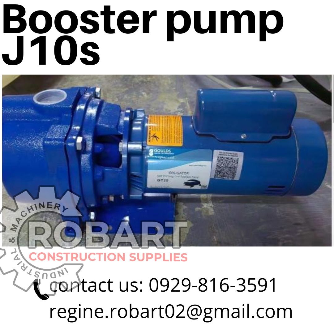 Booster pump J10s, Commercial & Industrial, Construction Tools & Equipment on Carousell