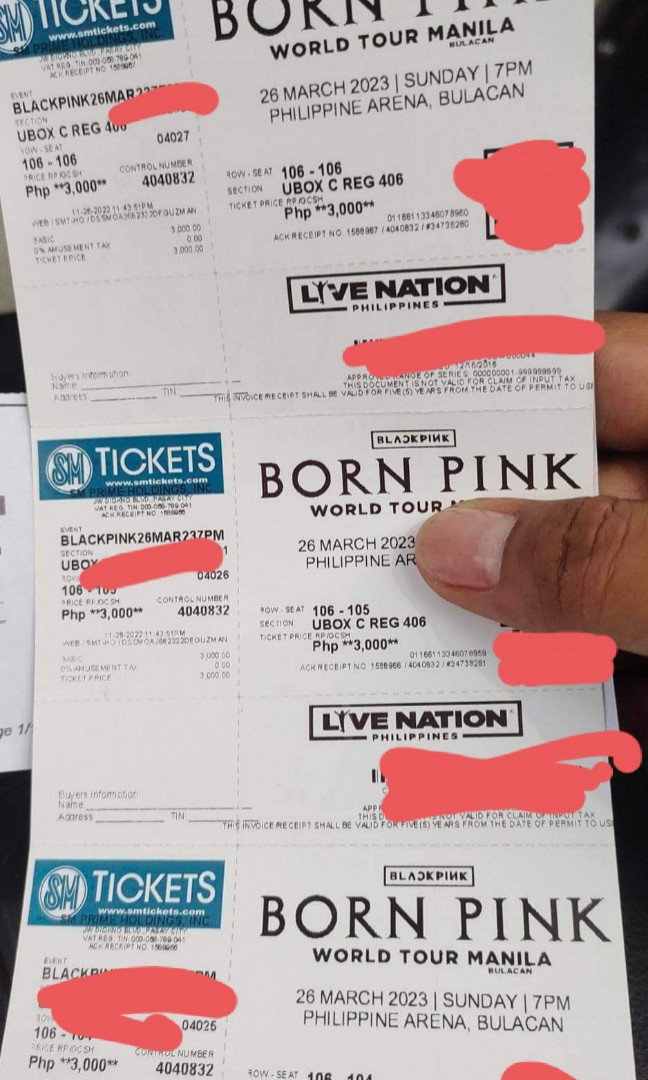 Born Pink World tour Ticket Black Pink, Tickets & Vouchers, Event ...