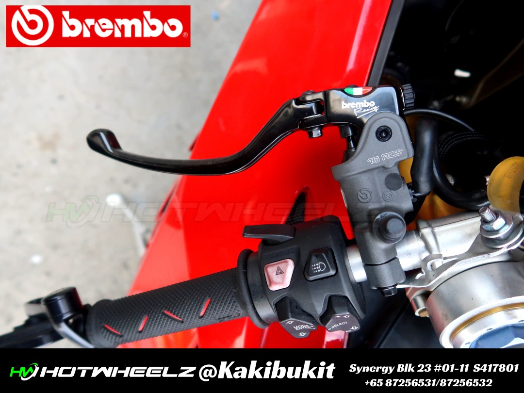 BREMBO RCS19 & BREMBO RCS 16-DUCATI PANIGALE V4, Motorcycles, Motorcycle Accessories on Carousell