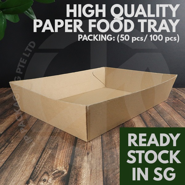 Cardboard Food Tray / Eco-Friendly Tray / Thick Paper Tray / Corrugated ...