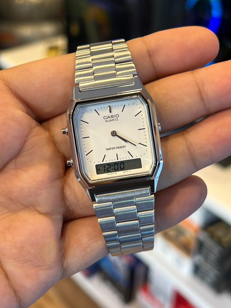 CASIO Analog Digital Stainless Steel Unisex Watch AQ-230A-7D / Legit ...