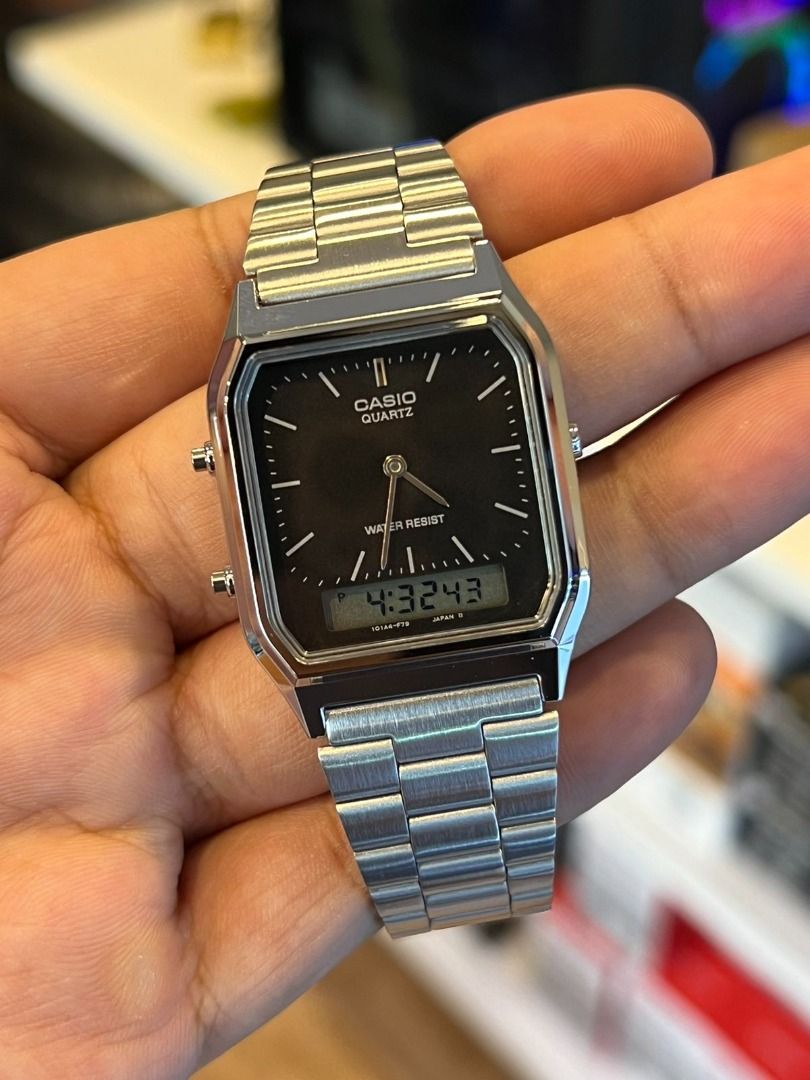 CASIO Analog Digital Stainless Steel Unisex Watch AQ-230A-7D / Legit ...