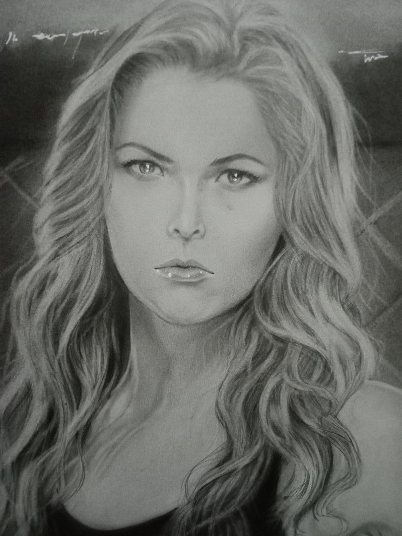 Charcoal and graphite portraits, Hobbies & Toys, Stationary & Craft ...