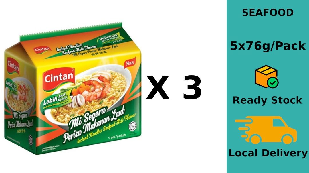 Cintan Noodles Curry/Chicken/Mi Goreng Spicy/Assam Laksa/Tom Yam ...