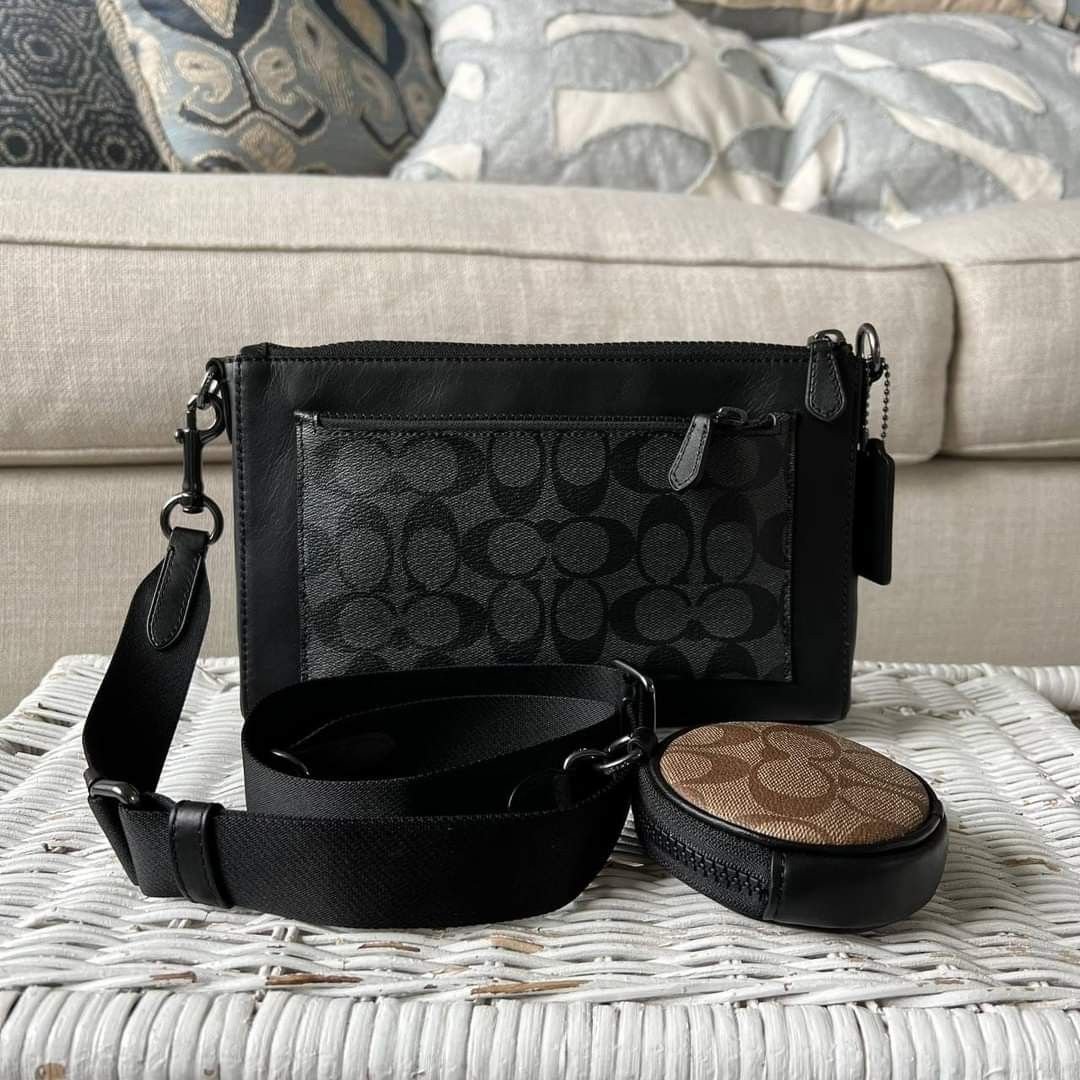 Coach Holden in Signature Canvas, Men's Fashion, Bags, Sling Bags on ...