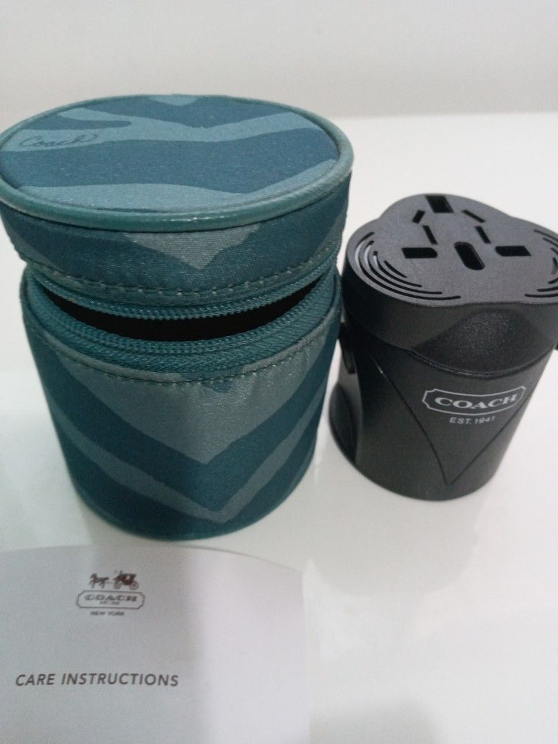 Coach Travel Adaptor, Luxury, Accessories on Carousell