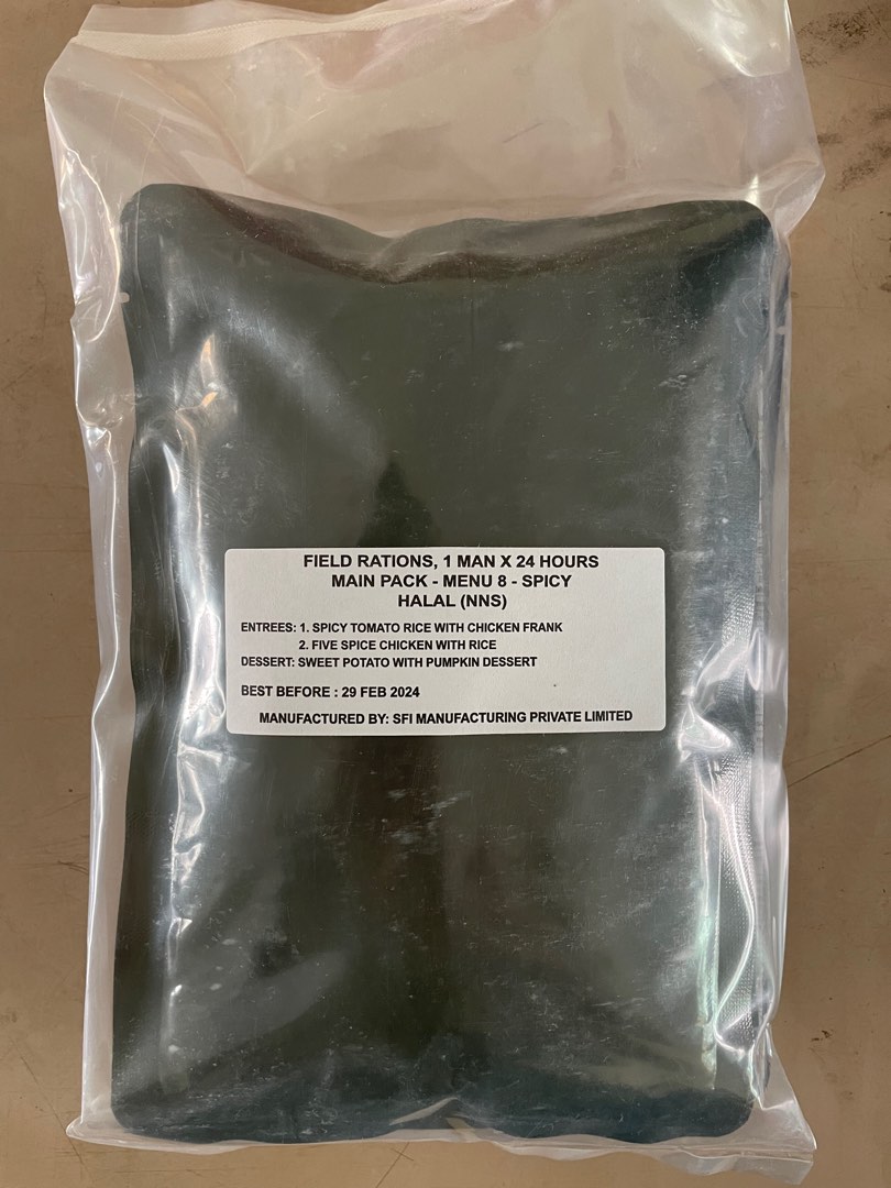 Combat/Field Ration - 24H Spicy, Food & Drinks, Packaged & Instant Food ...