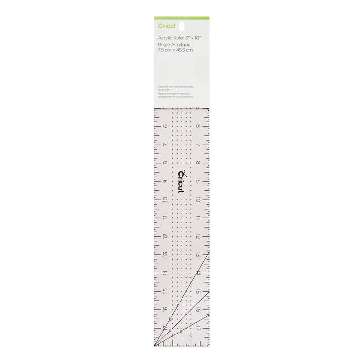 Cricut Acrylic Ruler, Rose 3x18 inch, Hobbies & Toys, Stationery ...