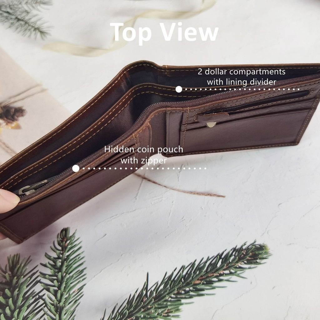 Customized Name Engraving Wallet, Men's Fashion, Watches & Accessories ...