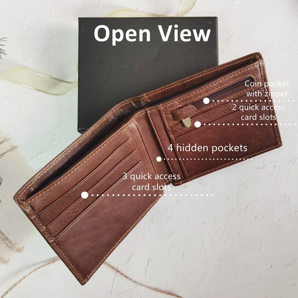 Customized Name Engraving Wallet, Men's Fashion, Watches & Accessories ...