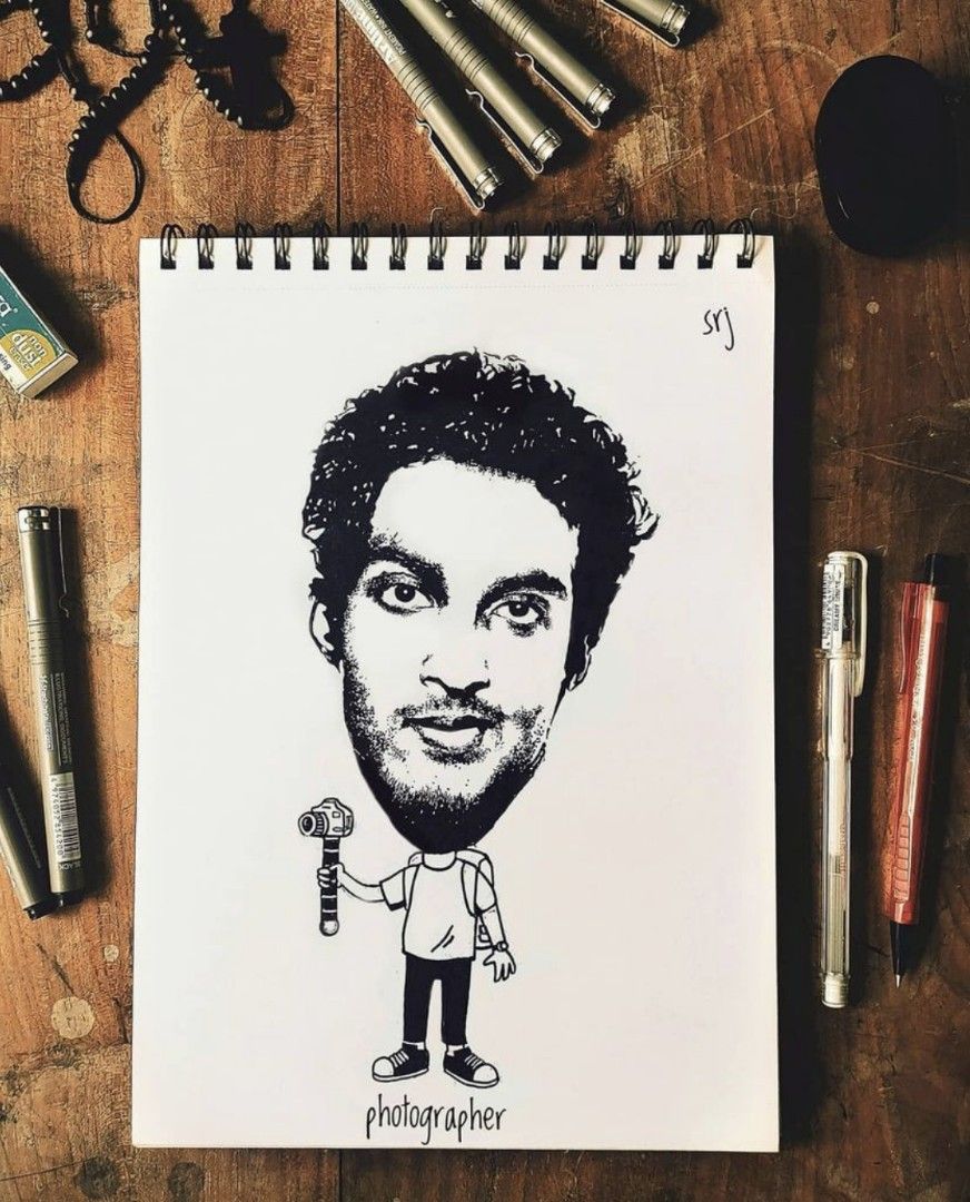 Customized Portraits (A5,AA4,A3,A2), Hobbies & Toys, Stationery & Craft, Art & Prints on Carousell