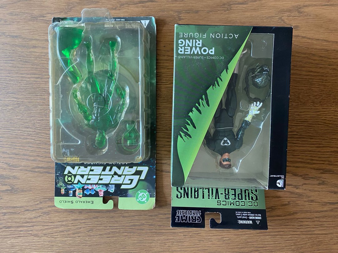 DC Comics super villans power ring & emerald shield, Hobbies & Toys ...