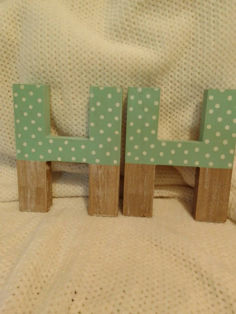 Decorative Wood Letter. Letter H., Furniture & Home Living, Home Decor ...