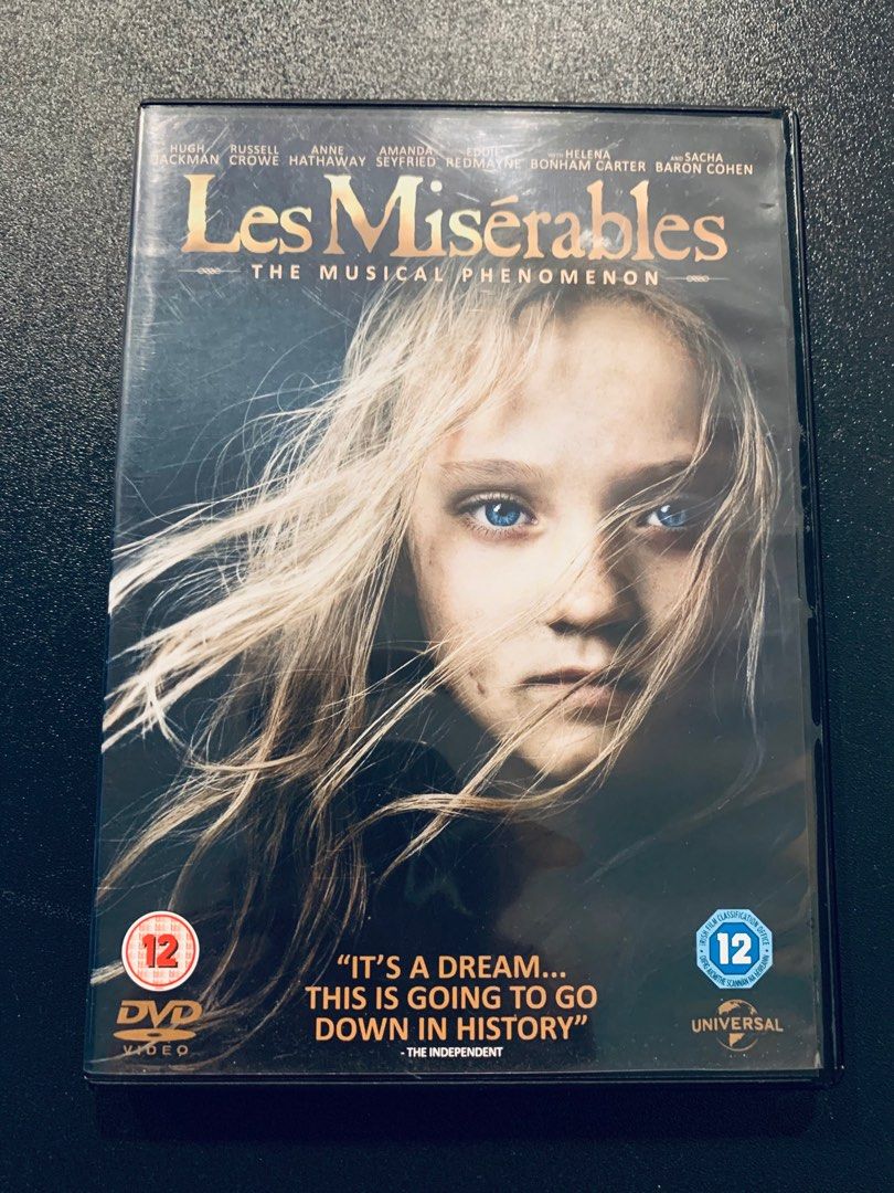 (DVD) Les Miserables, Hobbies & Toys, Music & Media, CDs & DVDs on ...