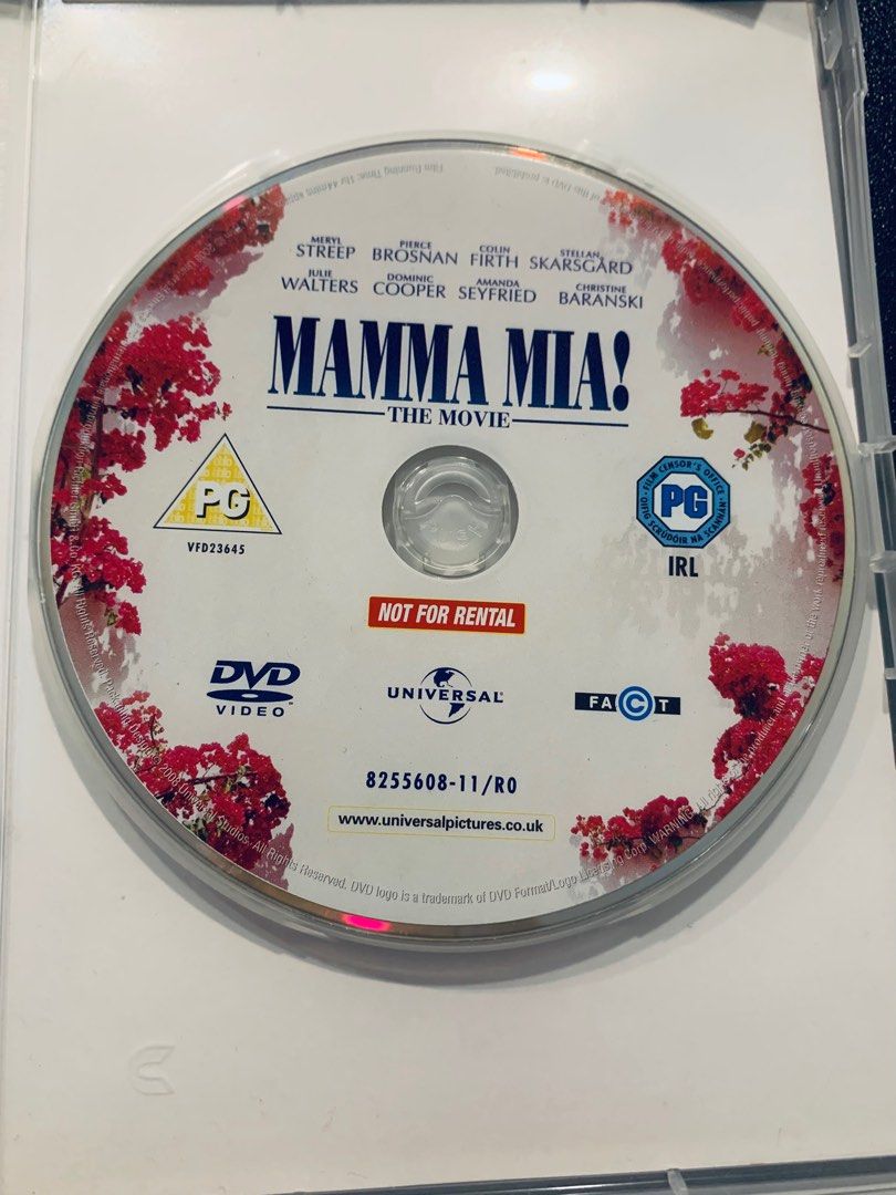 (DVD) Mamma Mia!, Hobbies & Toys, Music & Media, CDs & DVDs on Carousell