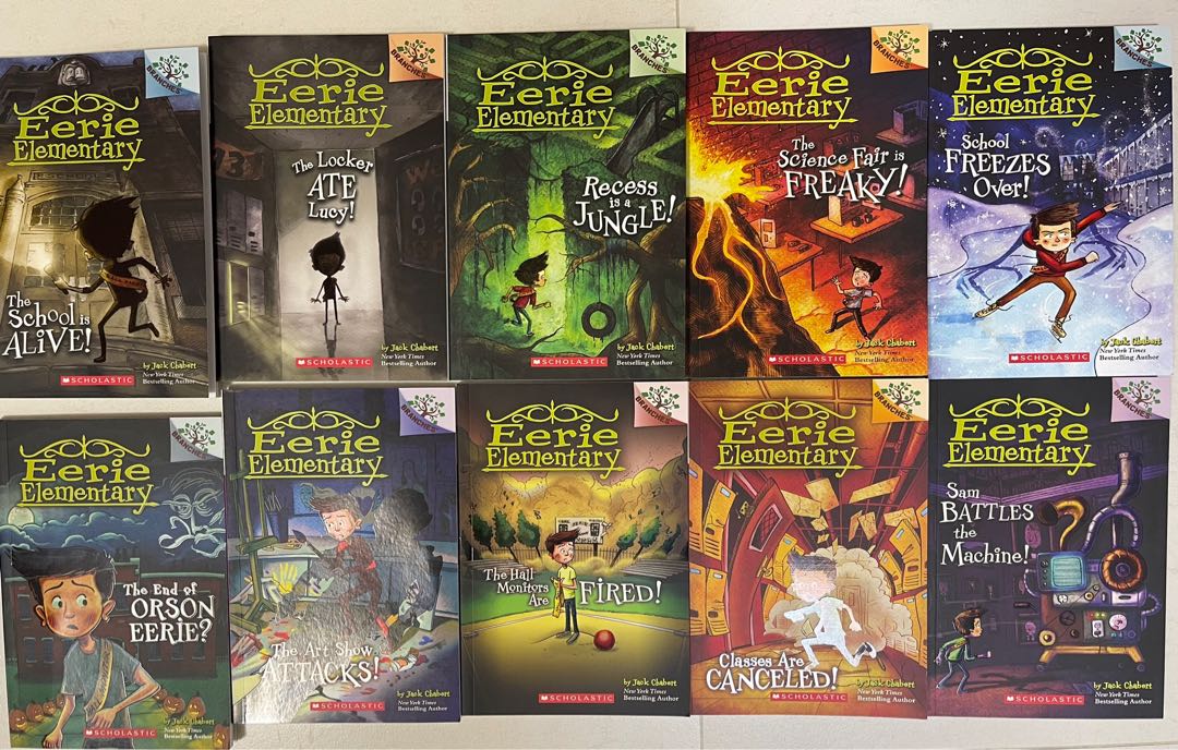 Eerie Elementary Books x 10, 興趣及遊戲, 書本 & 文具, 小說及非小說 - Carousell
