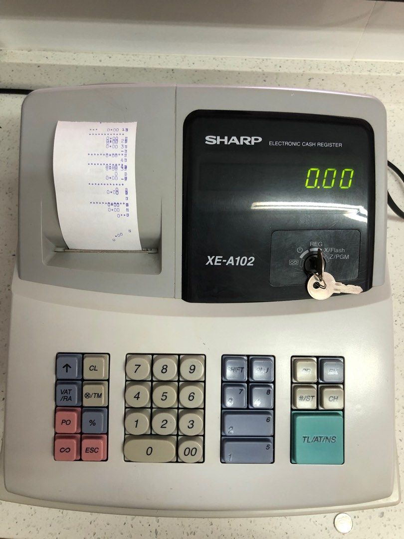 Electrical Cash Register XE-A102 c/w 12 printer rolls, Computers & Tech ...