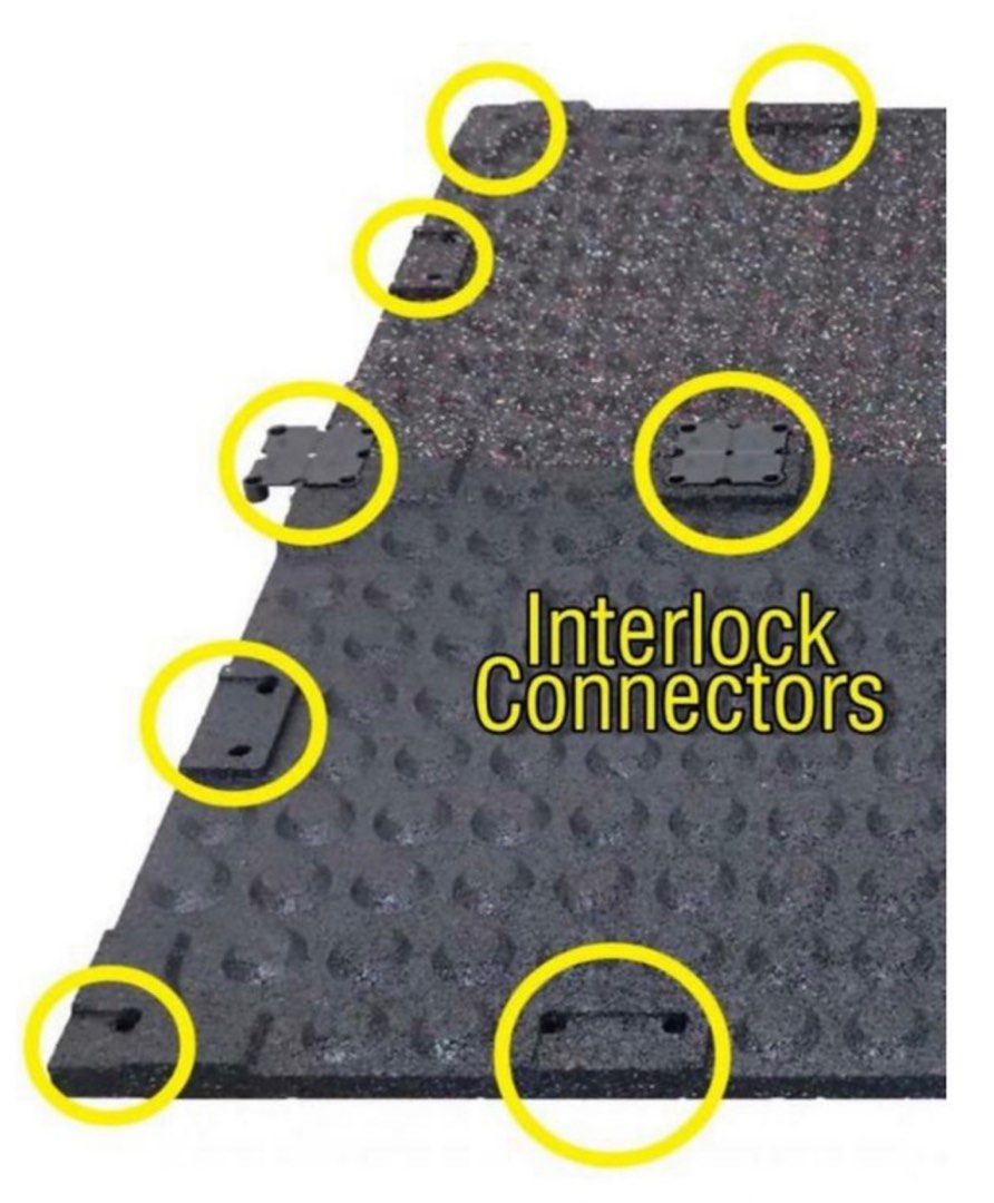 EPDM Gym mat with connectors, Sports Equipment, Exercise & Fitness ...