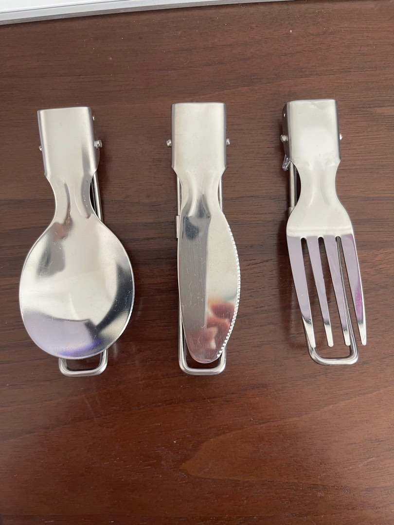 Foldable Fork Spoon and knife, Furniture & Home Living, Kitchenware ...