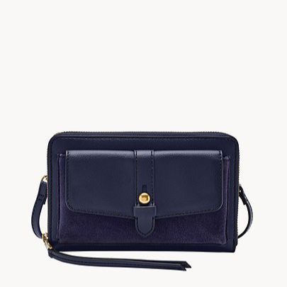 Fossil Faye String Wallet Crossbody in Insignia Blue, Luxury, Bags ...