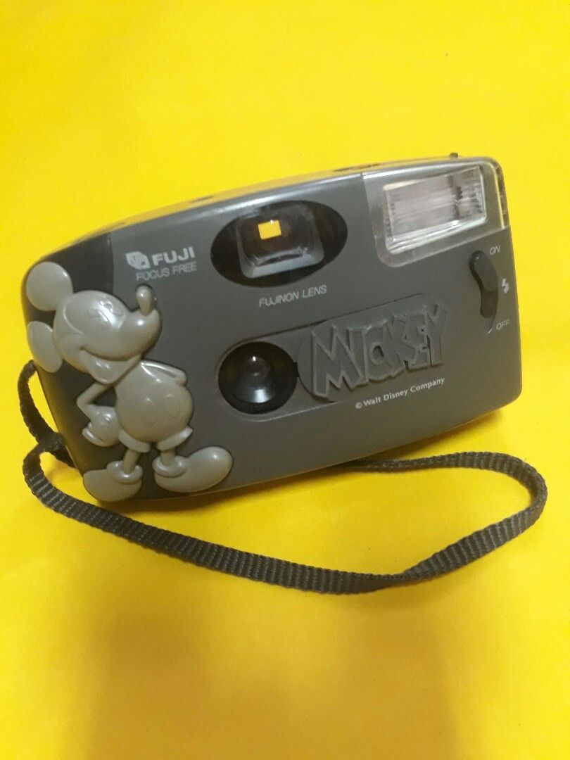 Fuji Focus Free Mickey Mouse Film Camera, Photography, Cameras on Carousell