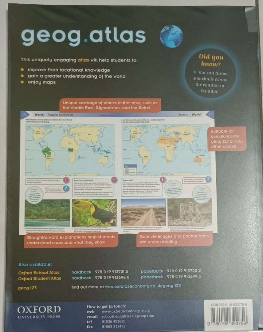 geog.atlas, Hobbies & Toys, Books & Magazines, Textbooks on Carousell