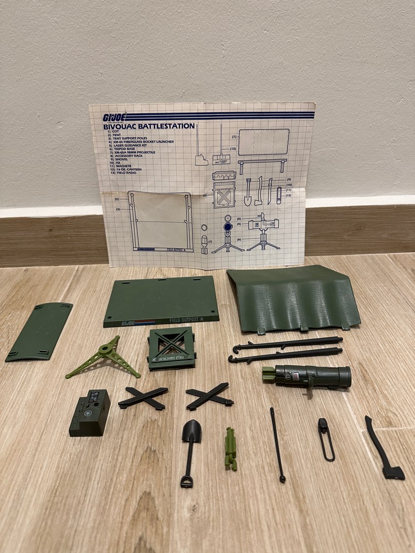 Gi Joes vintage play sets - Jetpack Jump, Cobra Bunker, Alpha ...