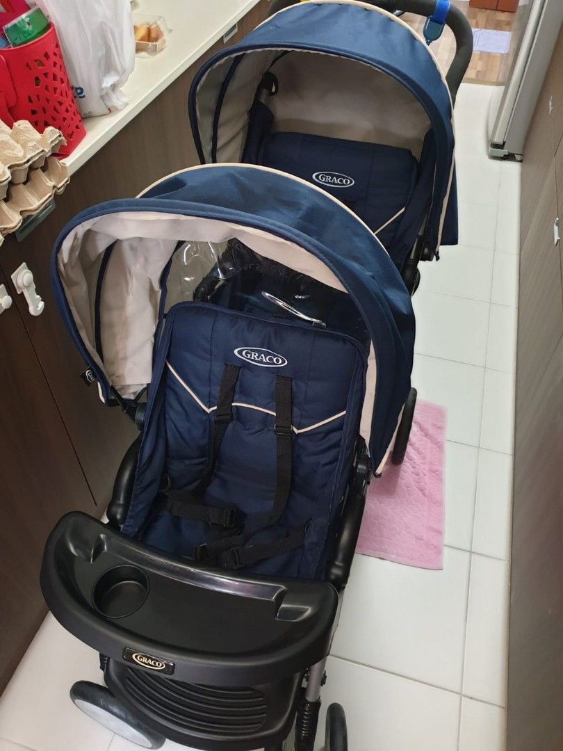 Graco Double Stroller, Babies & Kids, Going Out, Strollers on Carousell