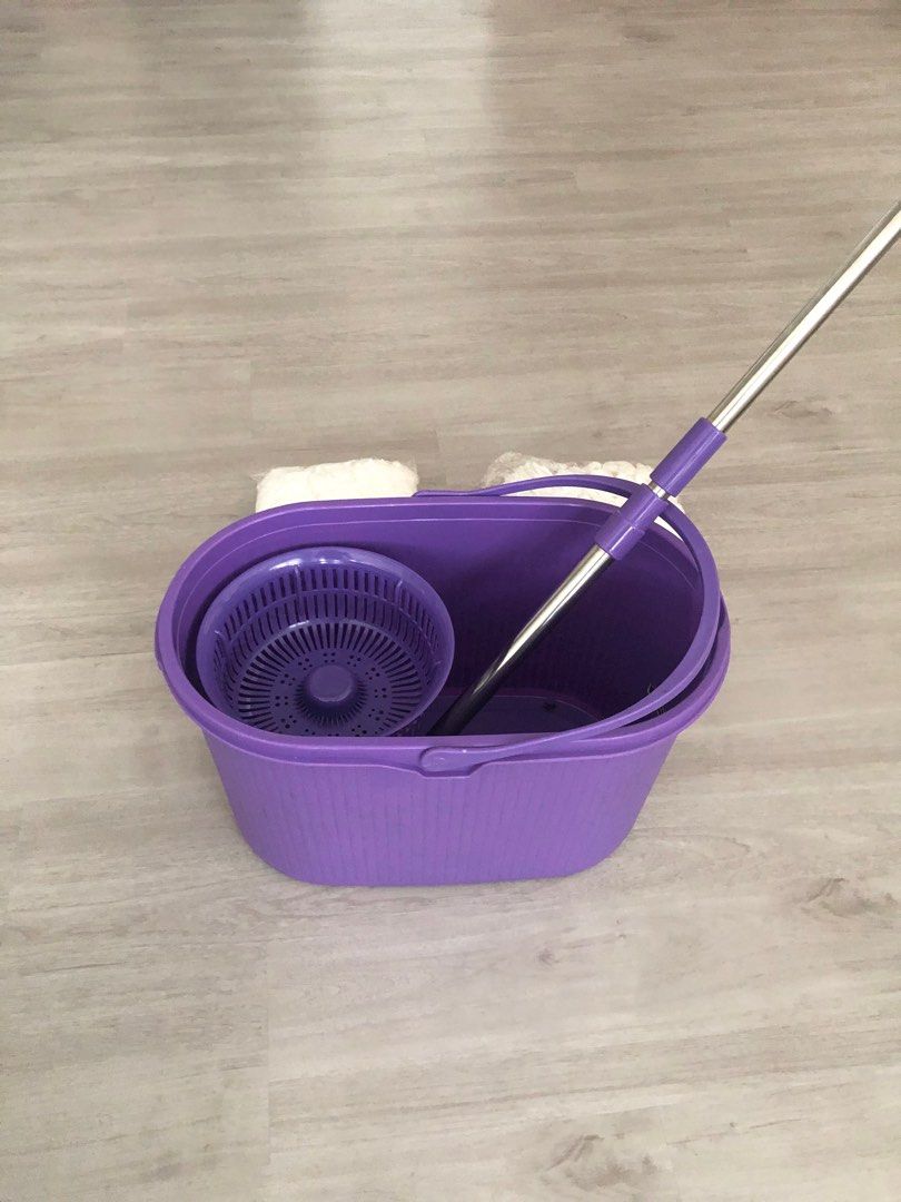 Hand press mop with 2 brand new refill, Furniture & Home Living ...