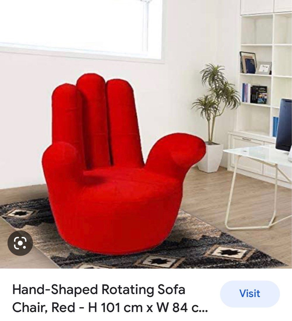 Hand shaped rotating sofa, Furniture & Home Living, Furniture, Sofas on ...