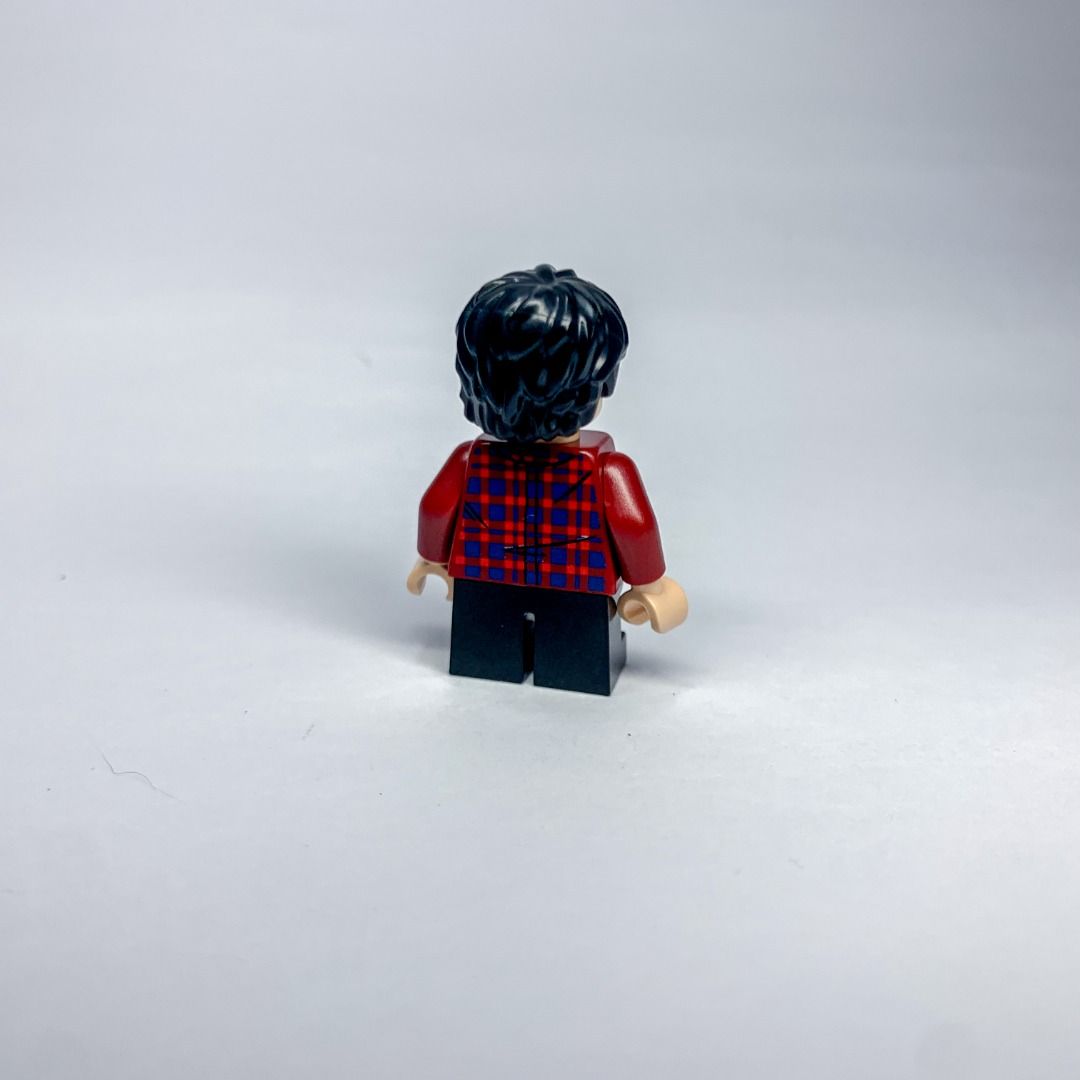 Lego Harry Potter, Dark Red Plaid Flannel Shirt, Black Short Legs hp233 ...