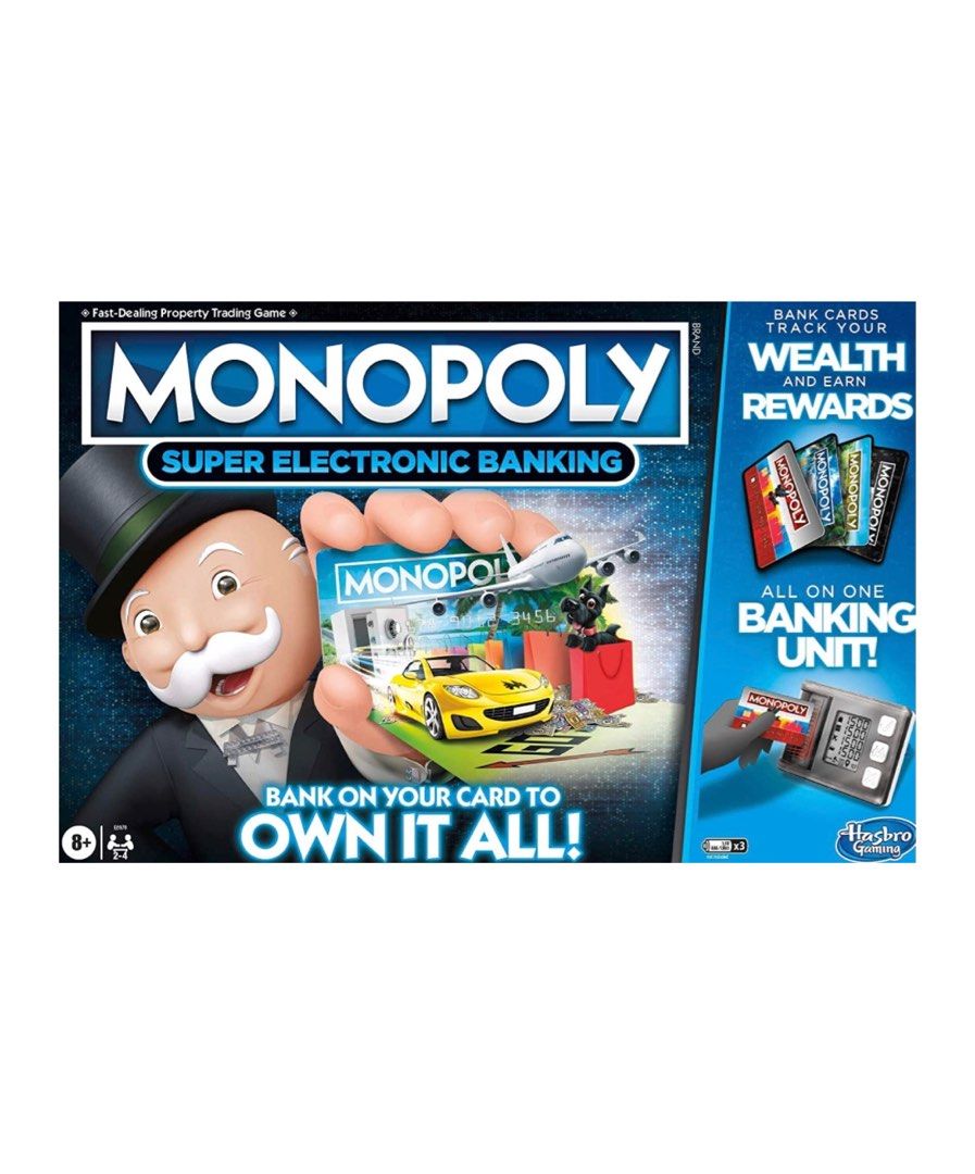 Hasbro MONOPOLY Super Electronic Banking Board Game, Hobbies & Toys ...