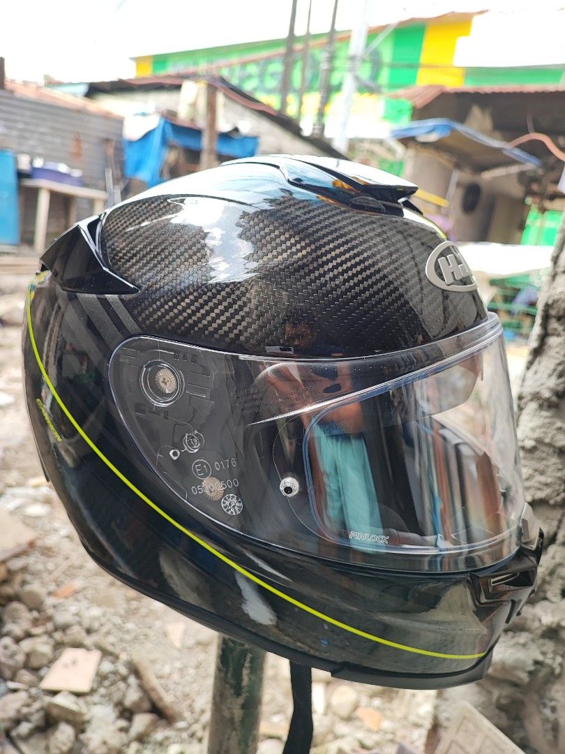 HJC RPHA 70 CARBON BLEER XL, Motorbikes, Motorbike Parts & Accessories ...