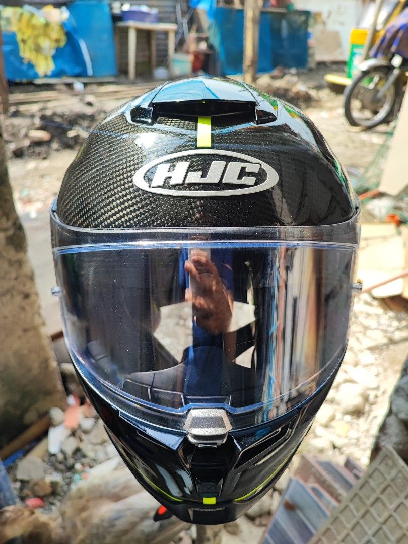 HJC RPHA 70 CARBON BLEER XL, Motorbikes, Motorbike Parts & Accessories ...