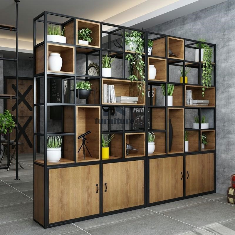 hn-0259 Modern Industrial Display Shelf / Metal Partition on Carousell