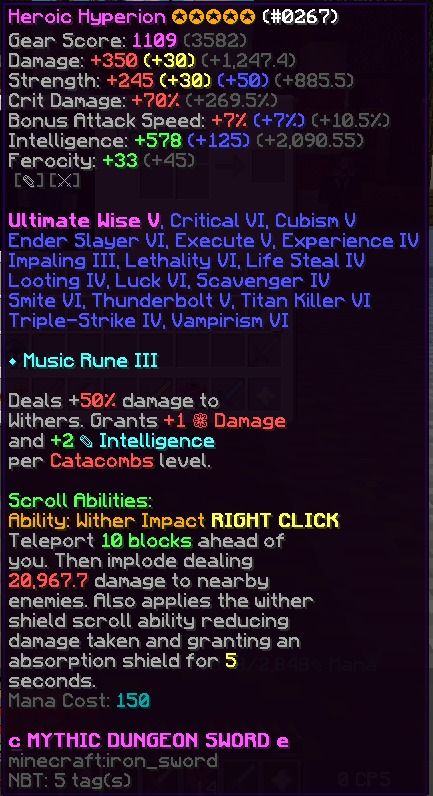 Hypixel Skyblock Hyperion, 電子遊戲, 電子遊戲, 其他 - Carousell