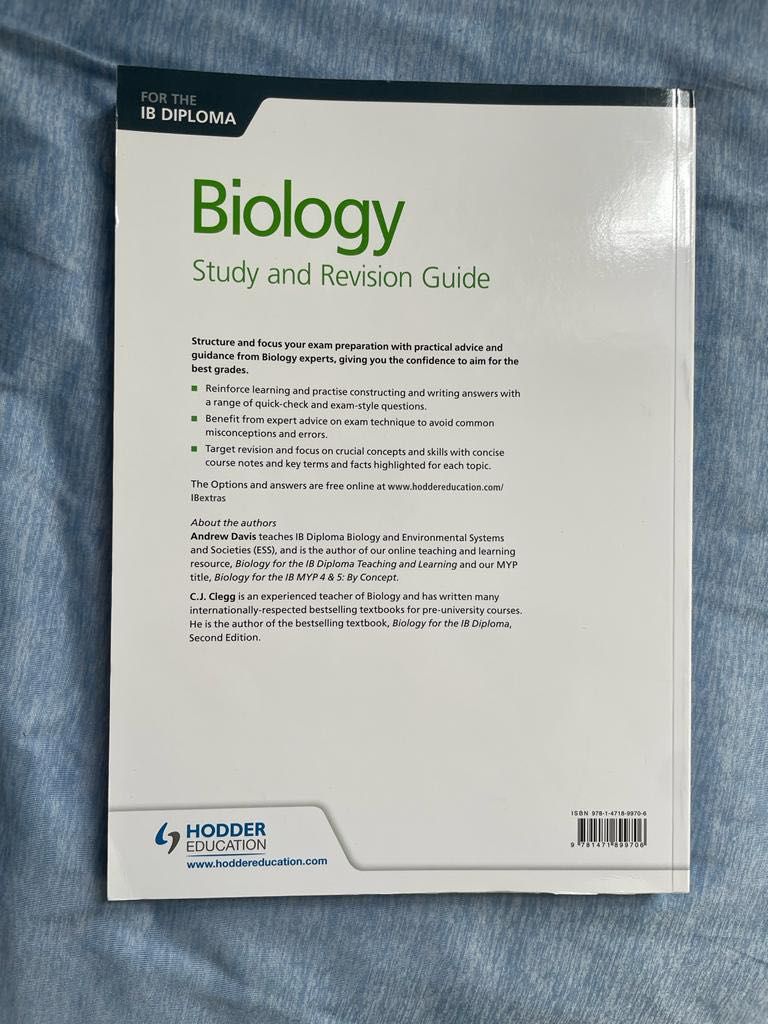 IB Biology Study and Revision Guide, Hobbies & Toys, Books & Magazines ...