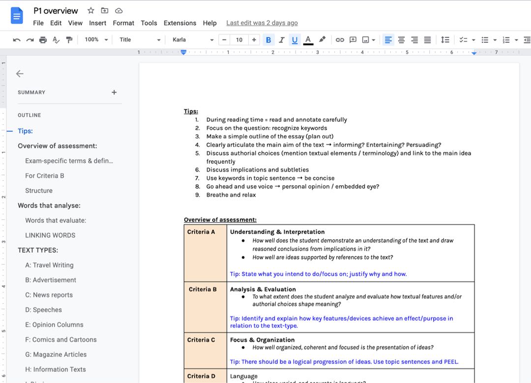 IB SL/HL Langlit (English A) Notes Paper 1, Hobbies & Toys, Books ...