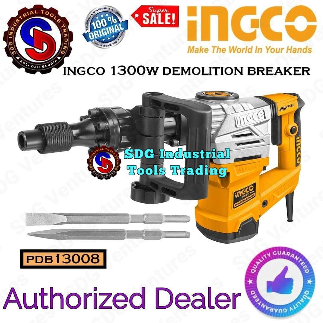 INGCO 1300W Demolition Breaker (PDB13008), Commercial & Industrial ...
