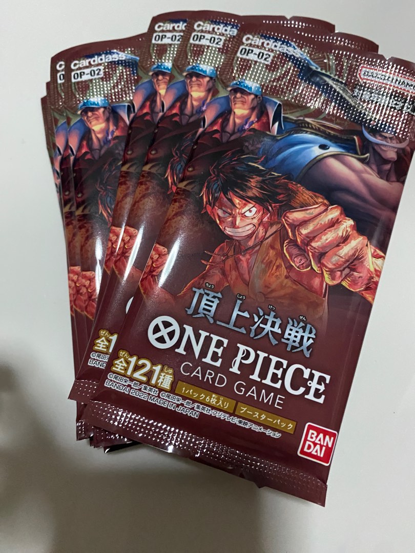 INSTOCK One Piece OP-02 Paramount War Filtered Packs Pack TCG Cards ...