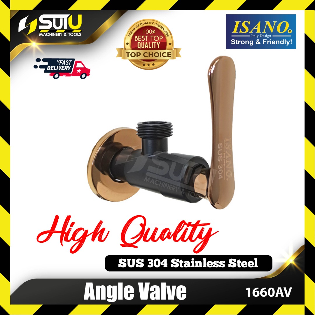ISANO 1660AV SUS 304 Stainless Steel Angle Valve / Faucet, Furniture ...