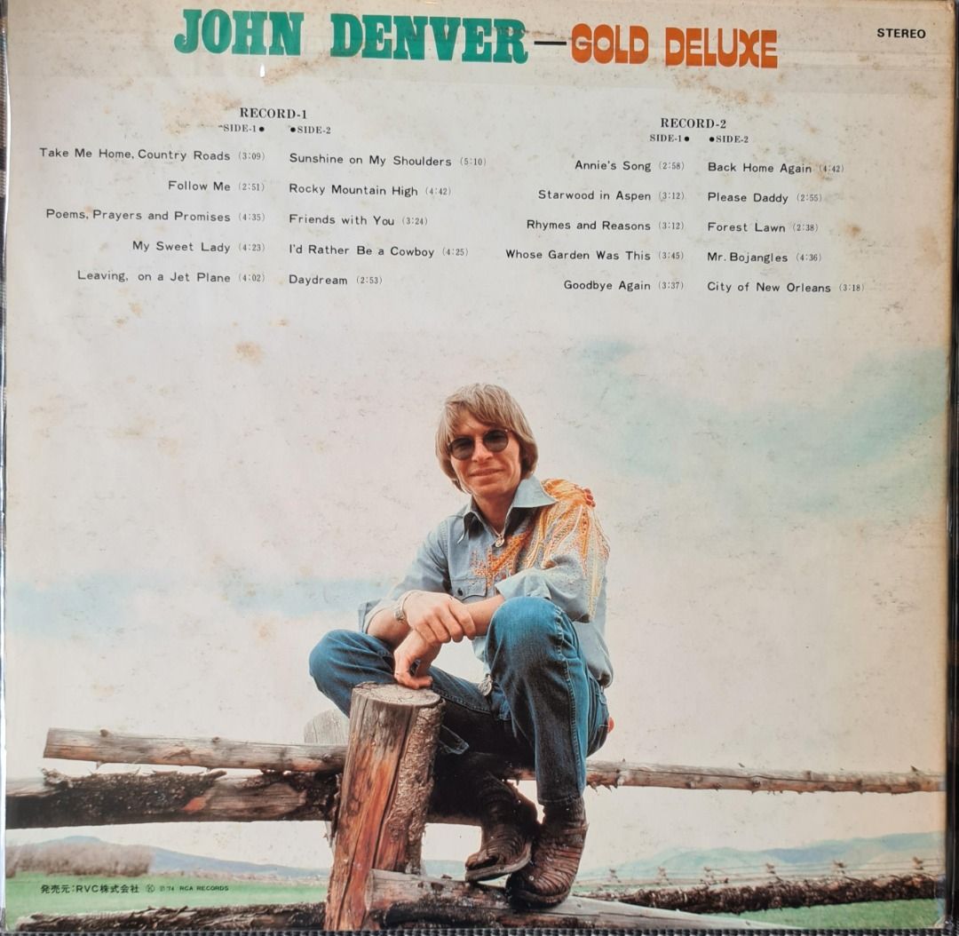 John Denver – Gold Deluxe 2 x Vinyl, LP, Compilation, different sleeve ...