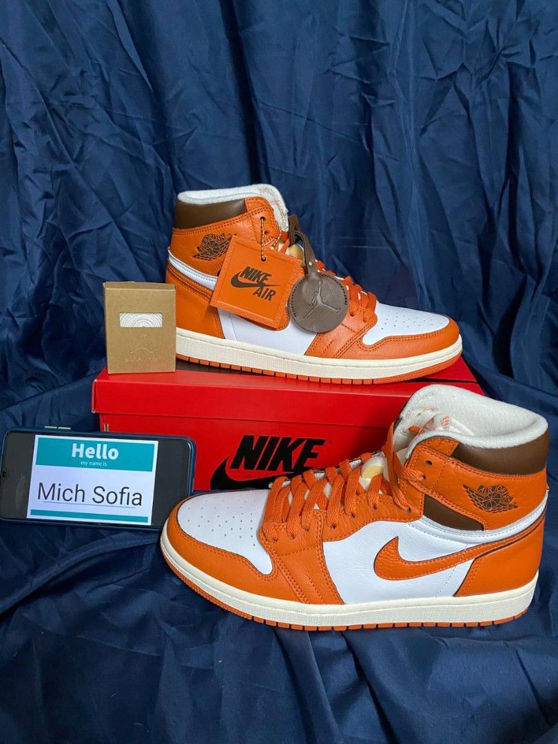 Jordan 1 High OG Retro 'Starfish', Men's Fashion, Footwear, Sneakers on ...