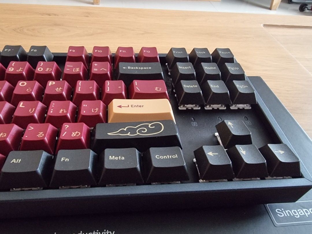 Keychron K8 with GMK Red Samurai Keycaps, Computers & Tech, Parts ...