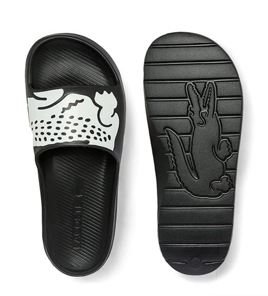 Lacoste Croco slides, Women's Fashion, Footwear, Slippers and slides on ...