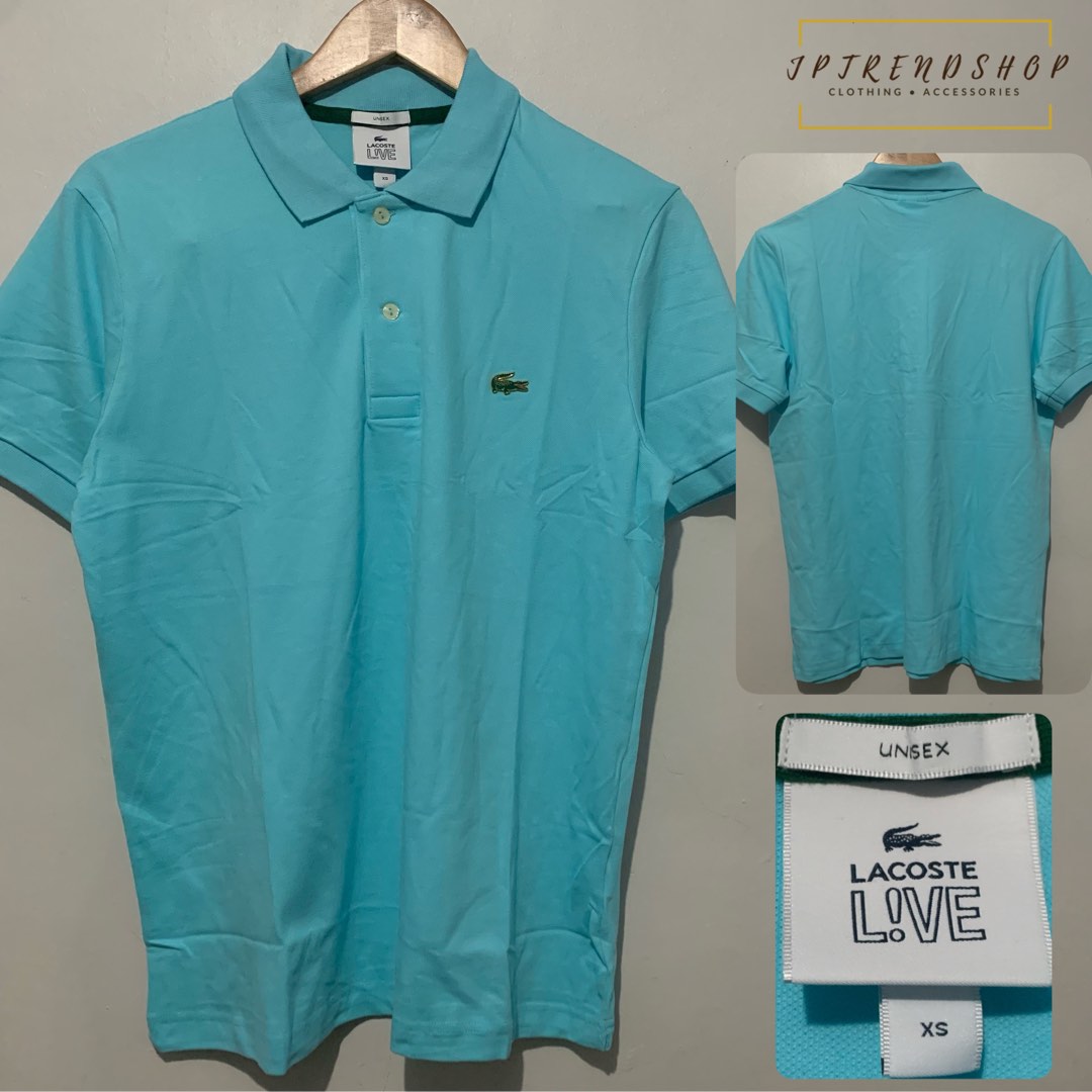 LACOSTE LIVE UNISEX POLO SHIRT (Sea Blue), Men's Fashion, Tops & Sets ...
