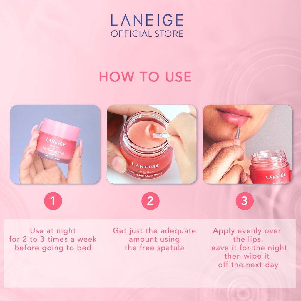 Laneige Lip Sleeping Mask, Beauty & Personal Care, Face, Face Care ...