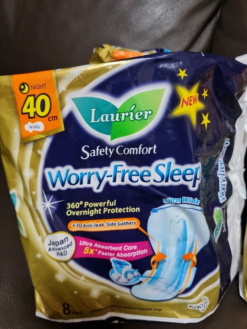 Laurier Night Pads with Wings, Babies & Kids, Maternity Care on Carousell